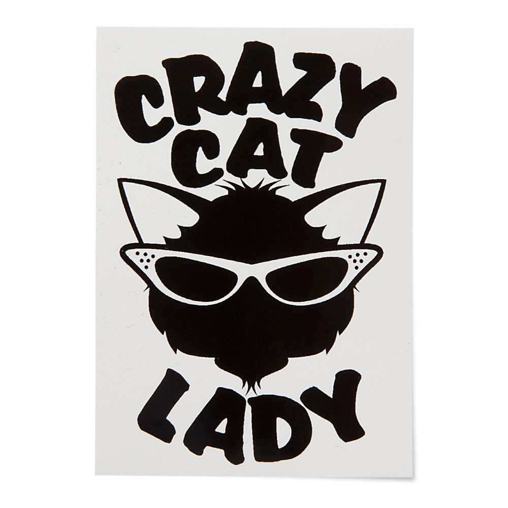 Crazy Cat Lady Sticker Ts For Cat Lovers Animal Hearted Apparel