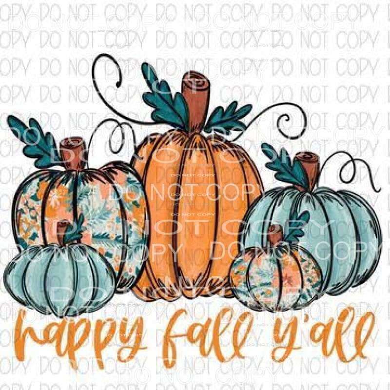 Martodesigns Happy Fall Yall 141 Sublimation Transfers