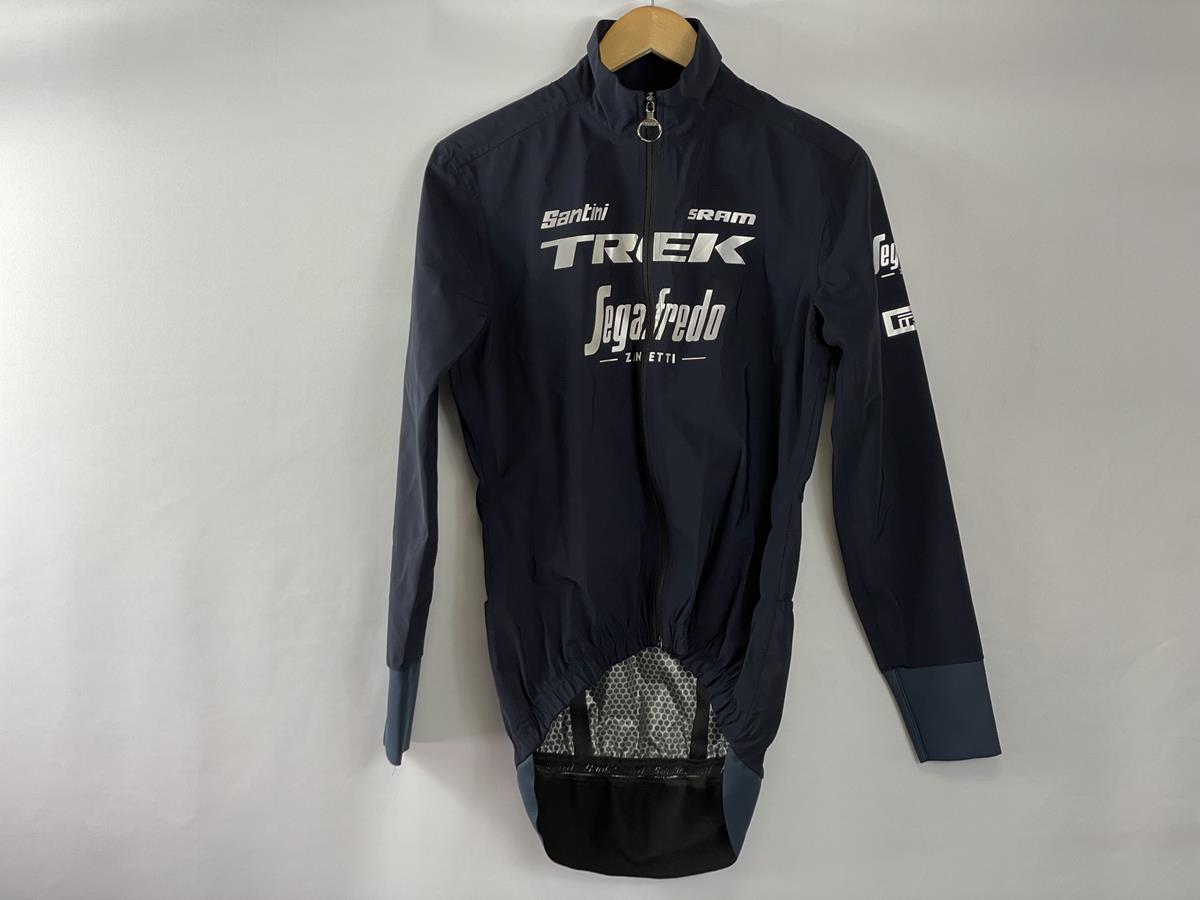 Trek Segafredo Womens 2022 Mercurio Rain Jacket By Santini