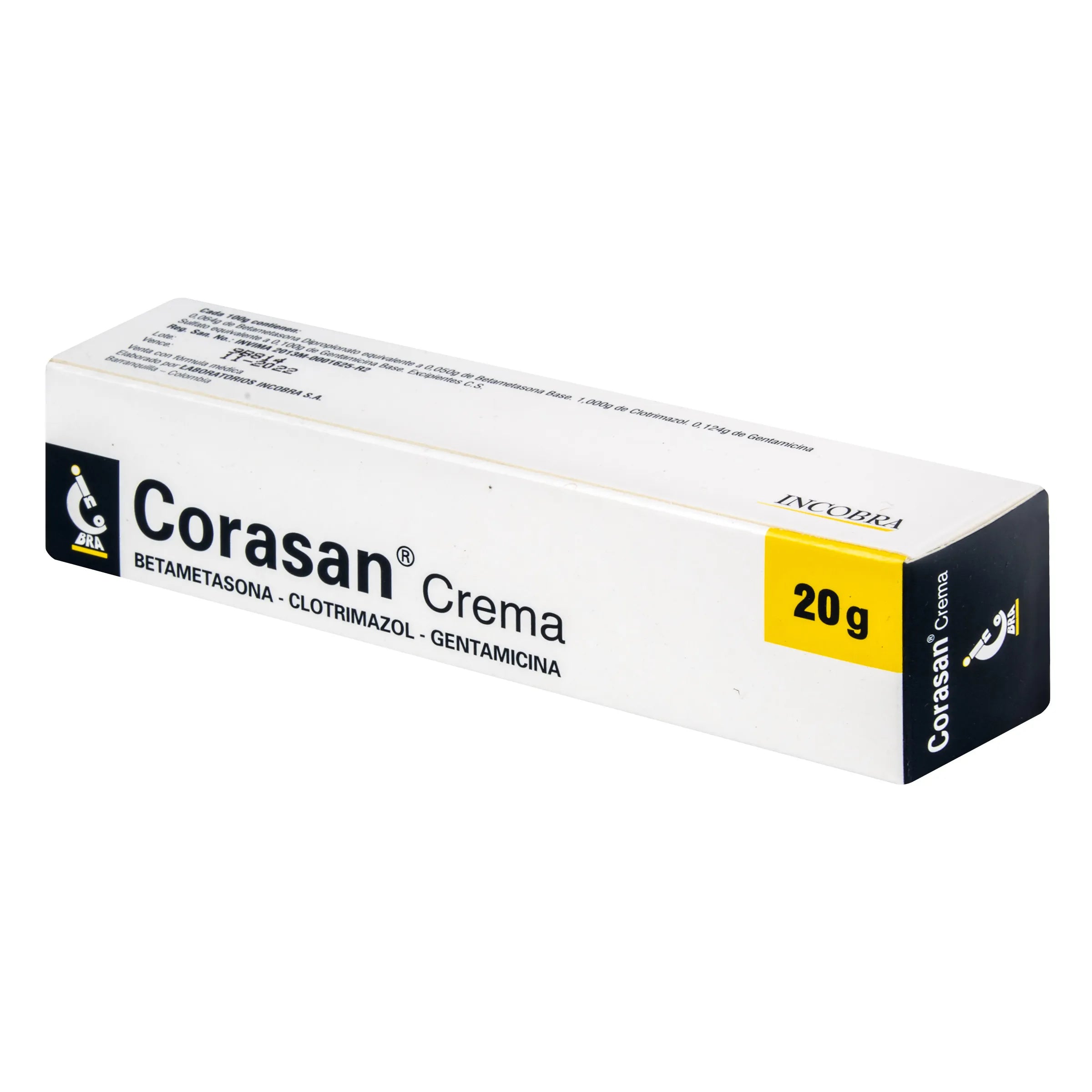 Corasan Clotrimazol Gentamicina Betametasona Crema Tubo X20 G Inco