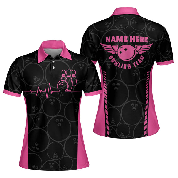 Tendpins Custom 3d Retro Bowling Team Shirts For Women Custom Quick