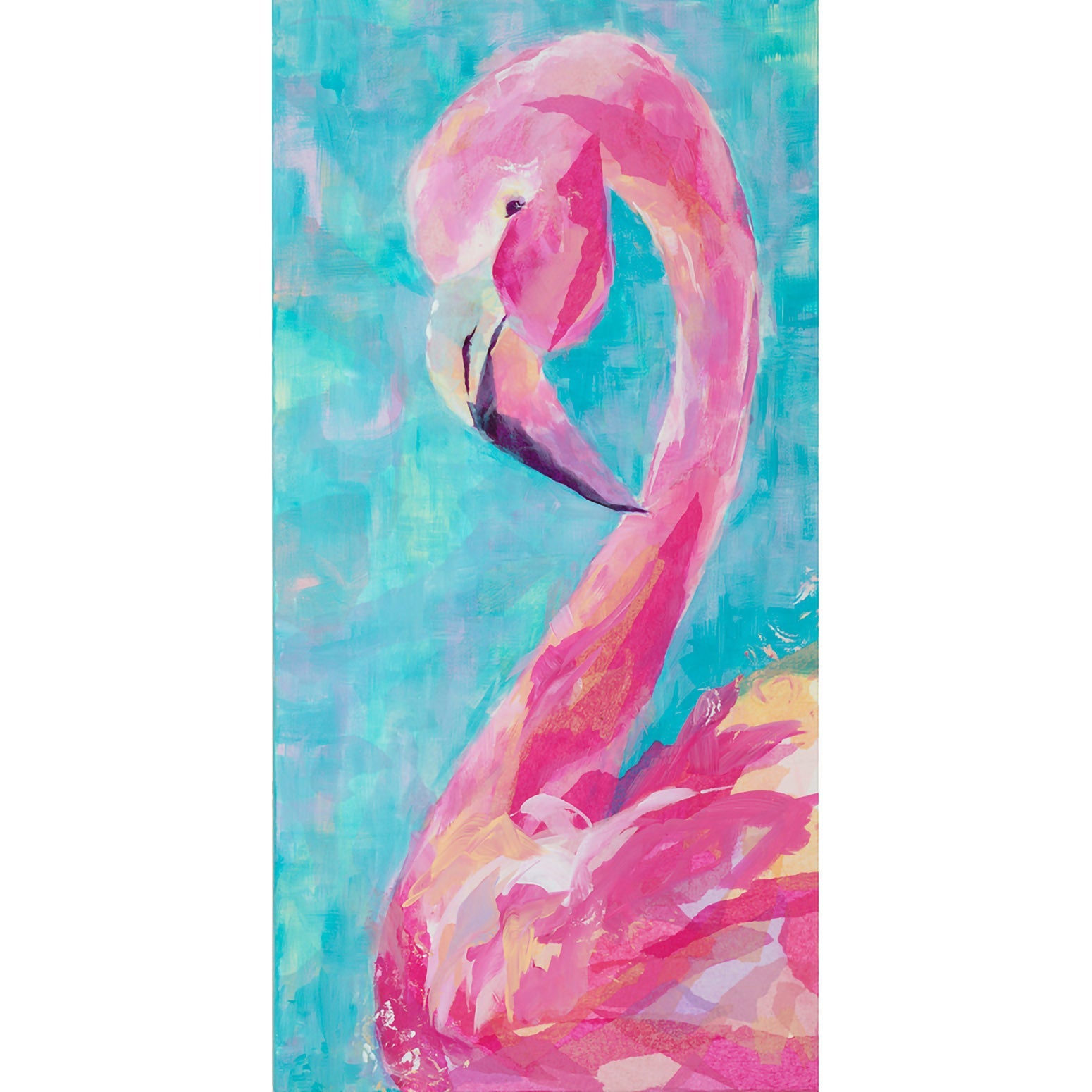 Pink Flamingo Canvas Wall Art Greenbox Art