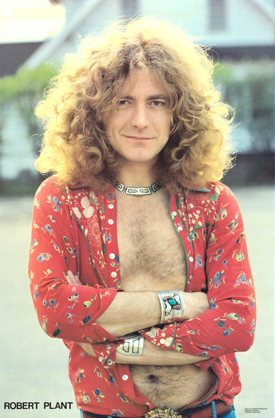 Poster Led Zeppelin Robert Plant March 1972 22x34 Bananaroad