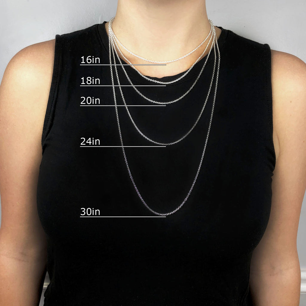 Chart Showing Necklace Lengths