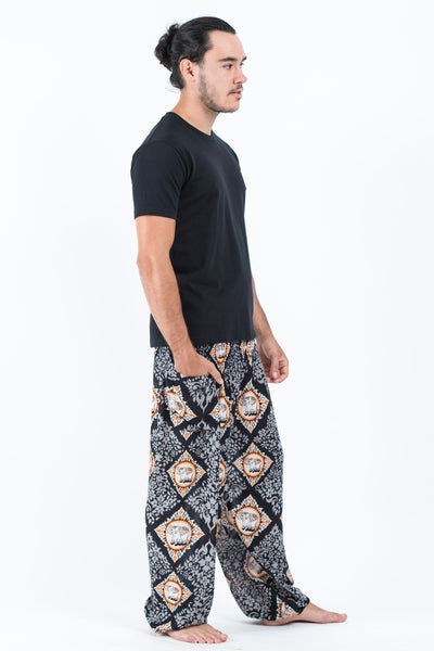 Diamond Elephant Mens Elephant Pants In Black Harem Pants