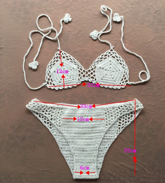 Sexy Knitting Bikini Swimsuit Wensoal