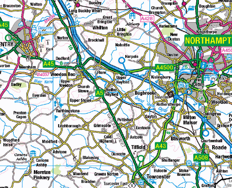 Northamptonshire County Map 2021 Map Logic