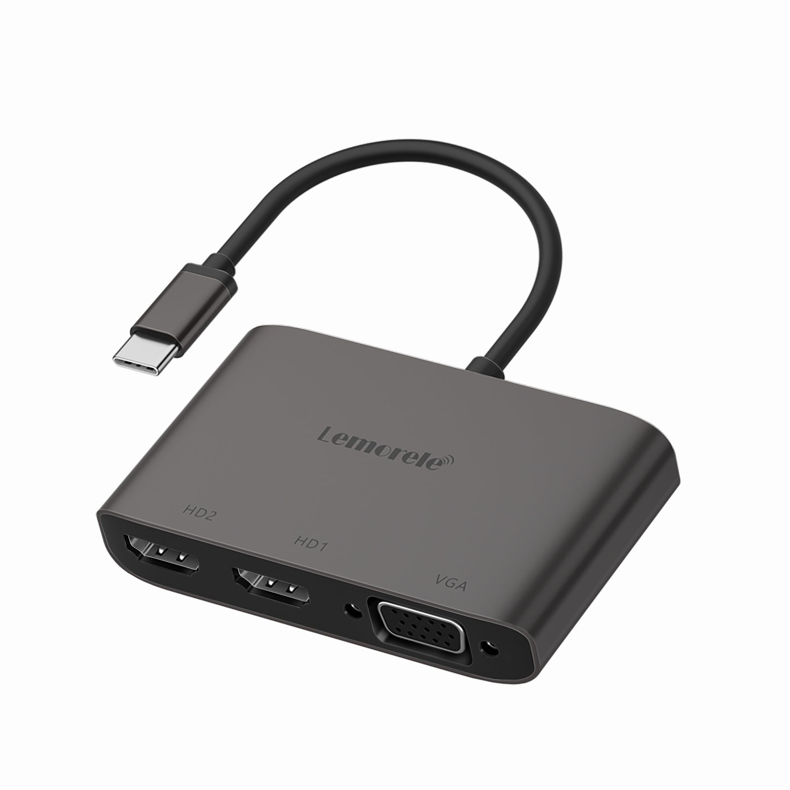 Lemorele Usb C To Dual Hdmi Adapter 4 In 1【tc20】