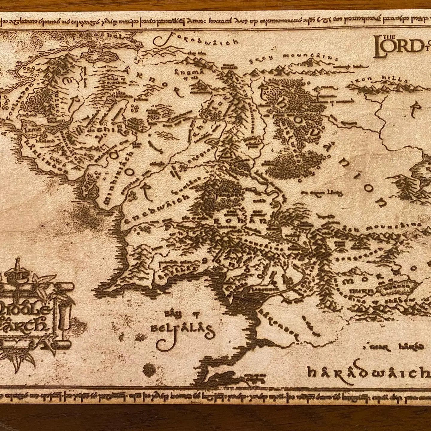 Middle Earth Map The Hobbit