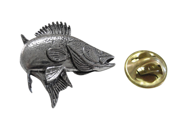 Walleye Zander Fish Lapel Pin Kiola Designs