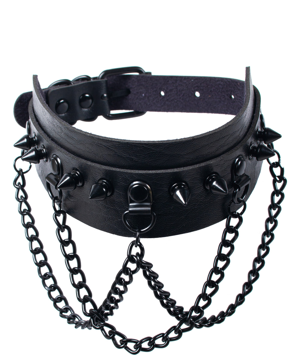 Dog Spike Chain Collar Cyberdog London By Cyberdog Rave Clothing