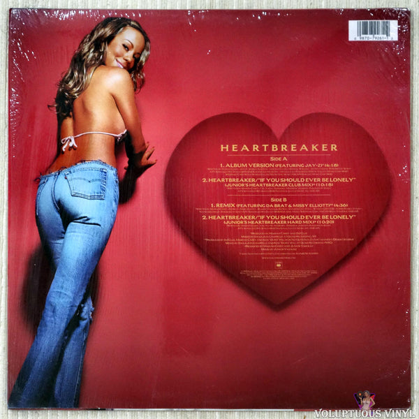 Mariah Carey ‎ Heartbreaker 1999 Vinyl 12 33 ⅓ Rpm Voluptuous