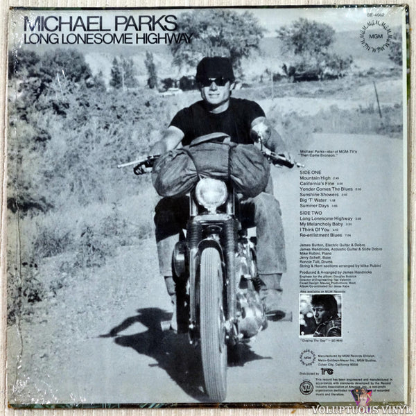 Michael Parks ‎ Long Lonesome Highway 1970 Vinyl Lp Album