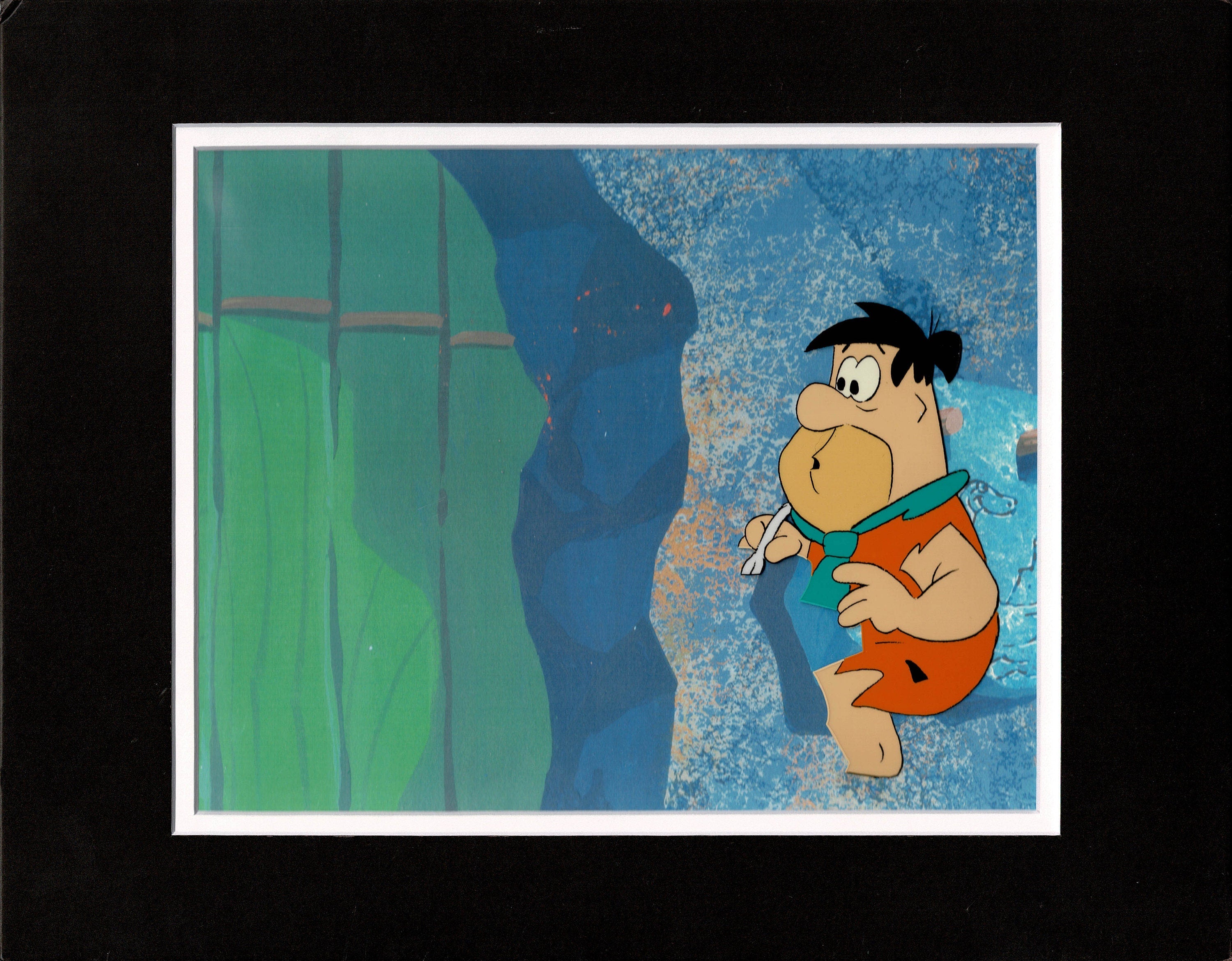 The Flintstones Barney Rubble Animation Cel Hanna Barbera 1980s B70284