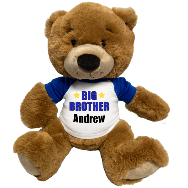 Big Brother Teddy Bear Personalized 14 Inch Ginger Bear Say It With