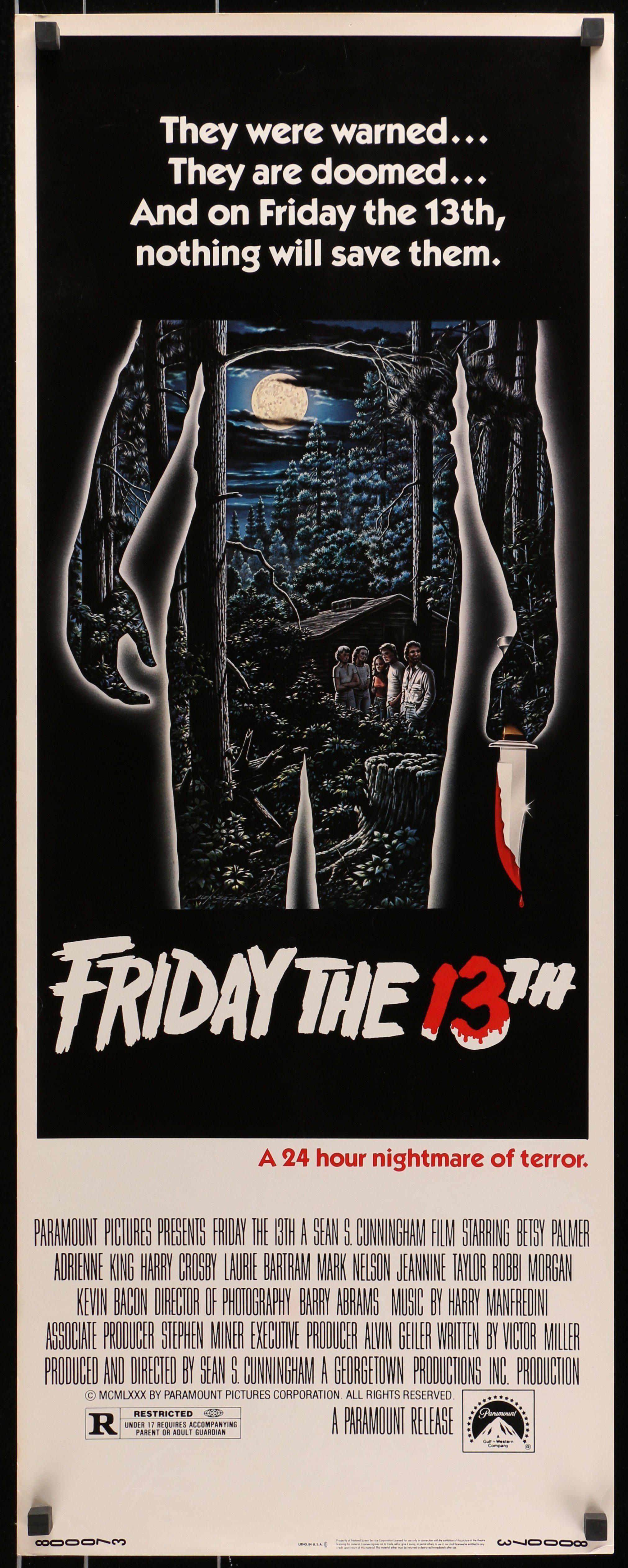 Friday The 13th Vintage Movie Poster