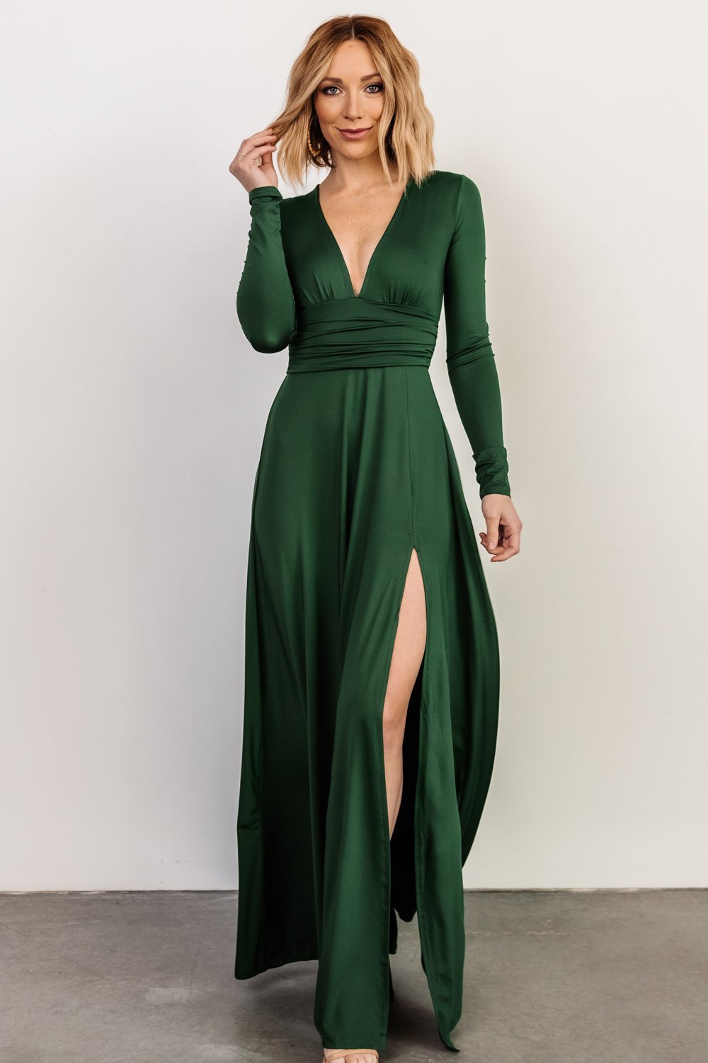 Arianna Maxi Dress Hunter Green Baltic Born