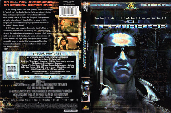 The Terminator Special Edition 1984 Arnold Schwarzenegger Dvd