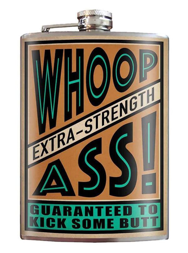 Whoop Ass Flask By Trixie And Milo Inked Shop