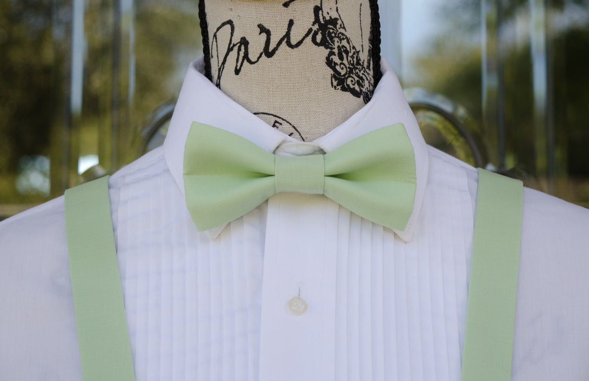 Mint Green Bow Ties And Suspenders Mr Bow Tie