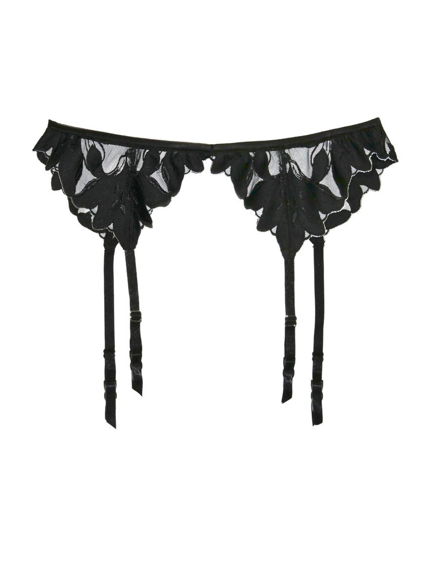 Lily Embroidery Garter Belt Fleur Du Mal