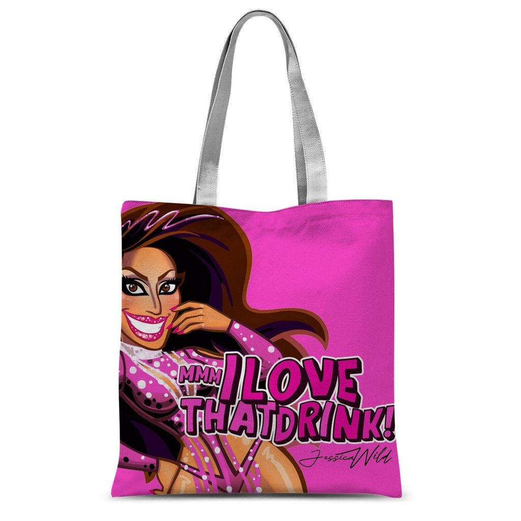 Jessica Wild Mmm I Love That Drink Tote Bag Dragqueenmerch