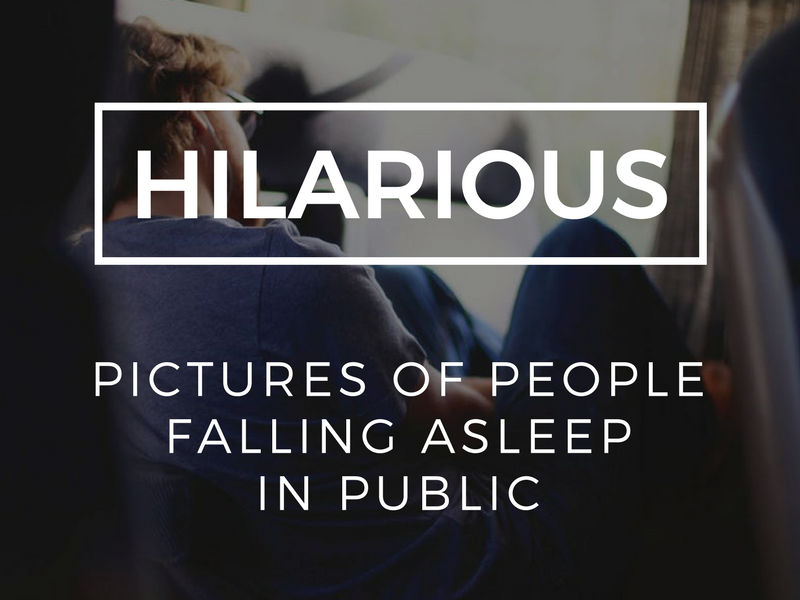 Hilarious Pictures Of People Falling Asleep In Public Pillow Guy