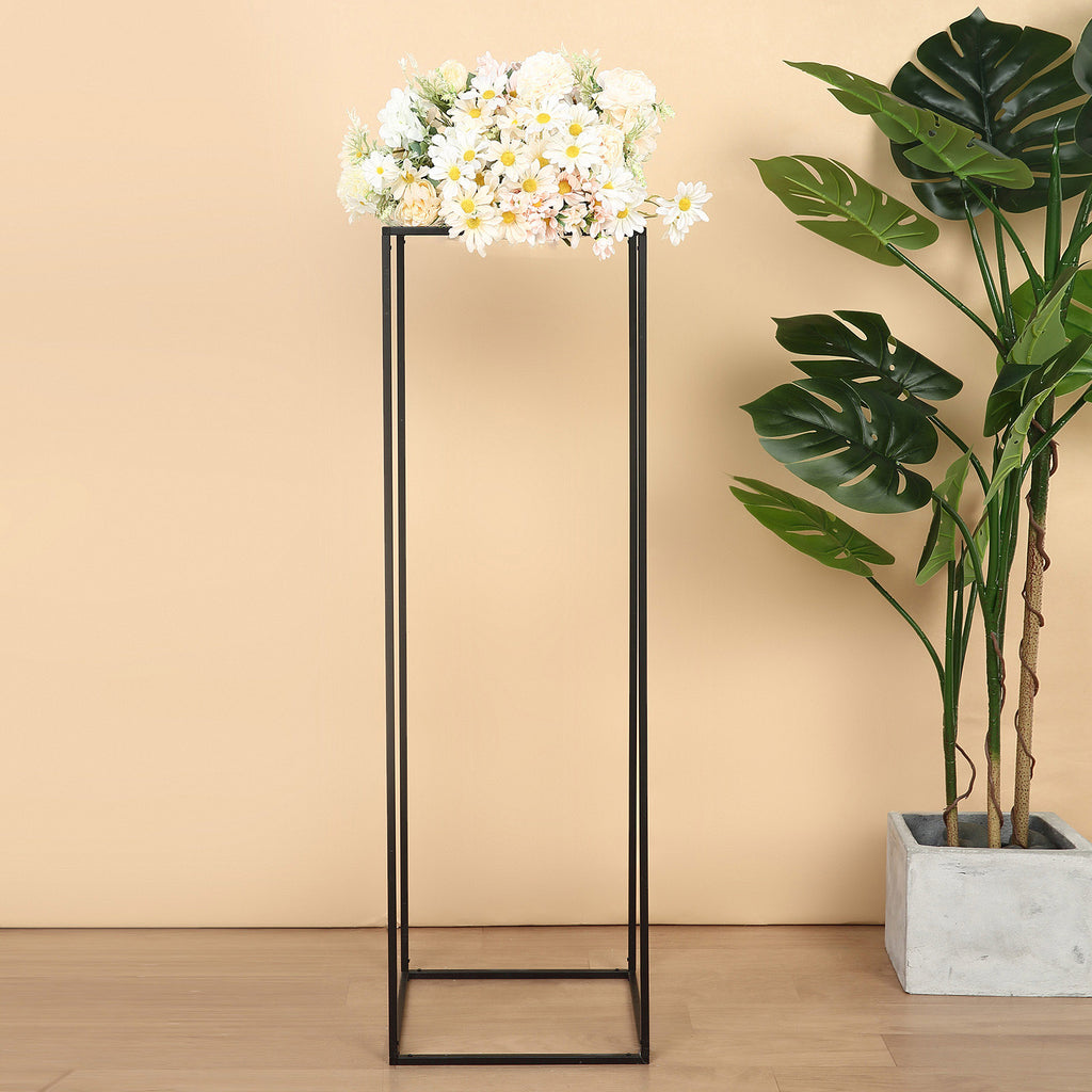 Wedding Flower Stand Metal Vase Column Stand Geometric Centerpiece