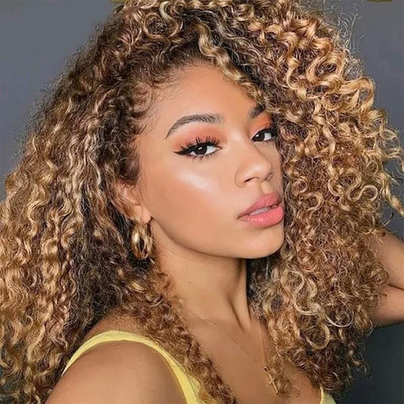 60 Off Clearance Klaiyi Honey Blonde Water Wave Lace Front Wig Ombr