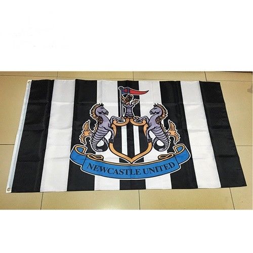 Newcastle United Football Club Flag 3x5ft Nufc Banner 100 Polyester