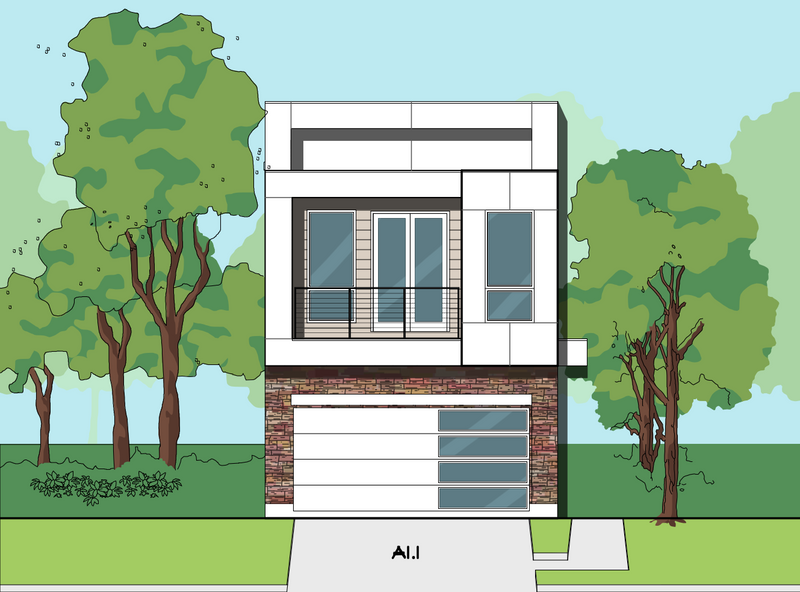 Affordable Two Story Townhouse Plan Preston Wood And Associates