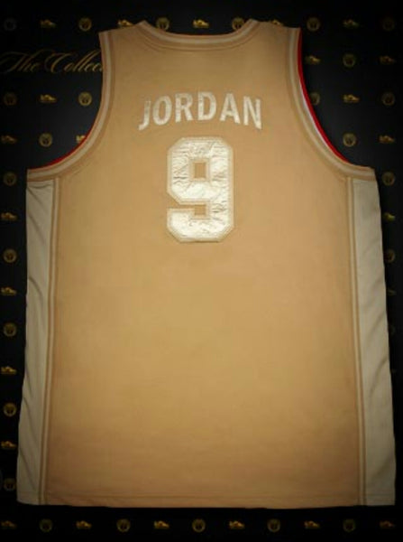 Nike Michael Jordan 92 Olympic Dream Team Jersey Special Edition Gold