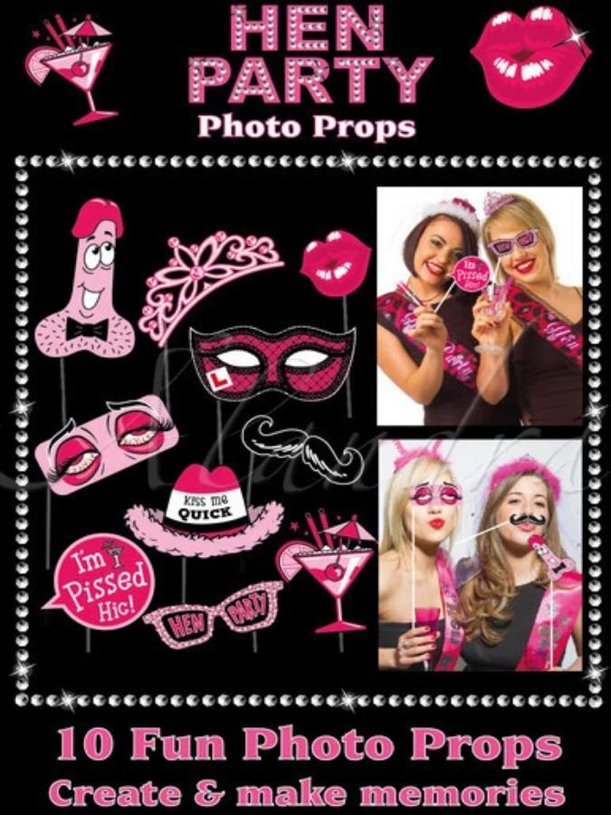 Hen Party Photo Props