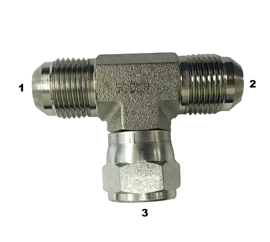 6600 Male Jic To Female Jic Swivel Branch Tee — B And B Hydraulics