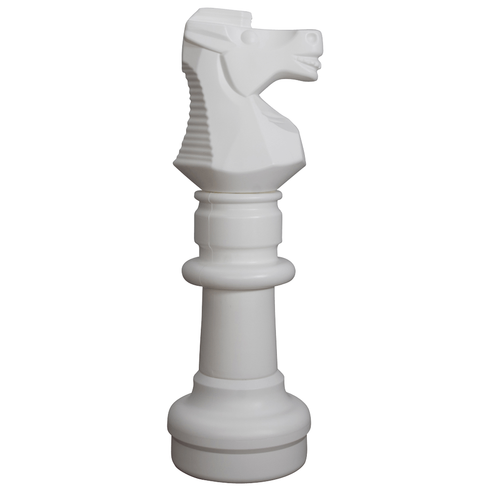 Giant Chess Piece 30 Inch White Plastic Knight Megachess