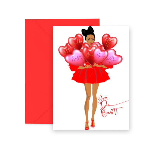 My Favorite Gal African American Valentine Day Card Paper Rehab