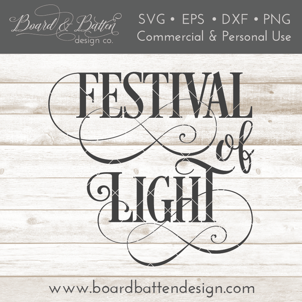 Festival Of Light Hanukkah Svg File Board And Batten Design Co