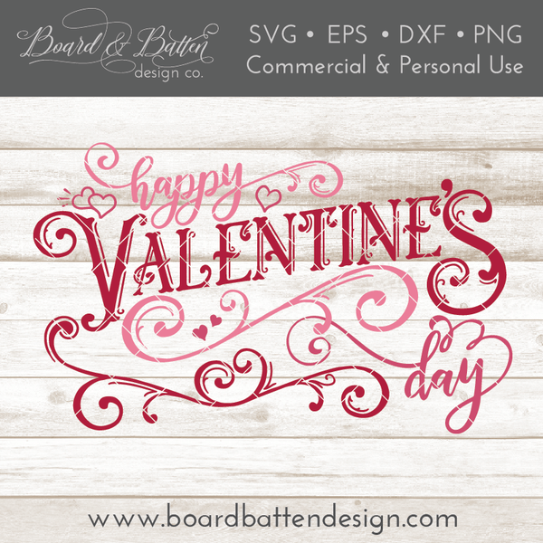 Elaborate Happy Valentines Day Svg File Board And Batten Design Co