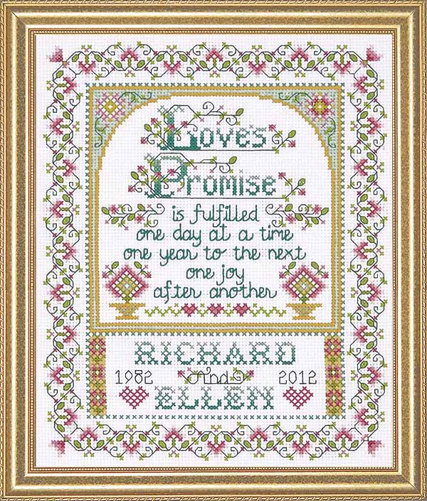 Cross Stitch Wedding Samplers Free Patterns Modern Wedding Cross