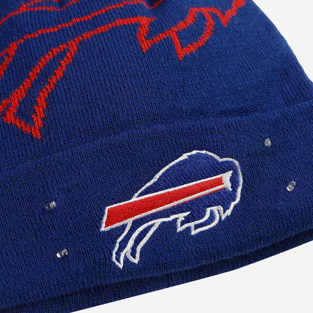 Buffalo Bills Cropped Logo Light Up Knit Beanie Foco