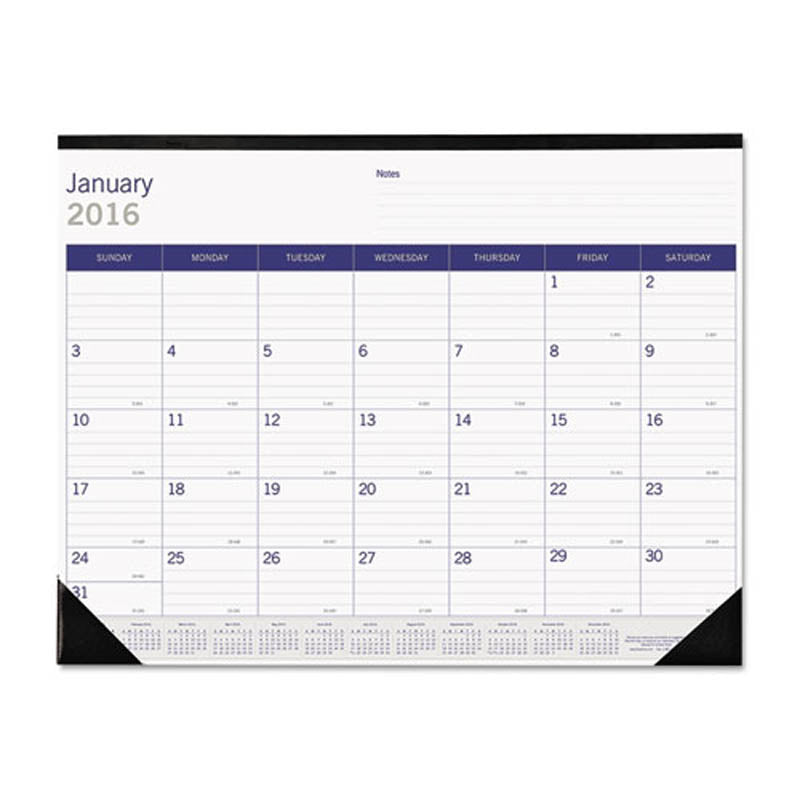 Duraglobe Monthly Desk Pad Calendar Ultimate Office