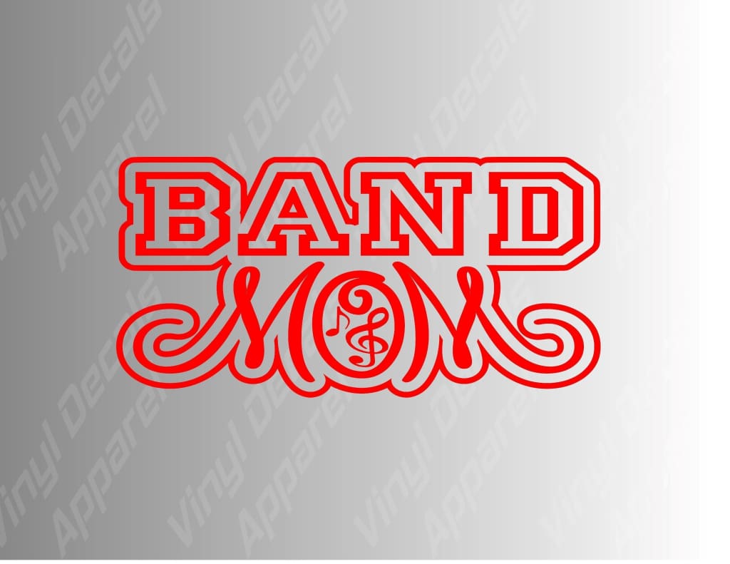 Band Mom Marching Band Mom Vinyl Decal Sticker