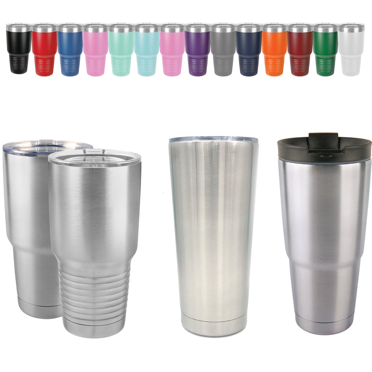 30 Oz Logo Blank Or Personalized Insulated Stainless Steel Tumbler