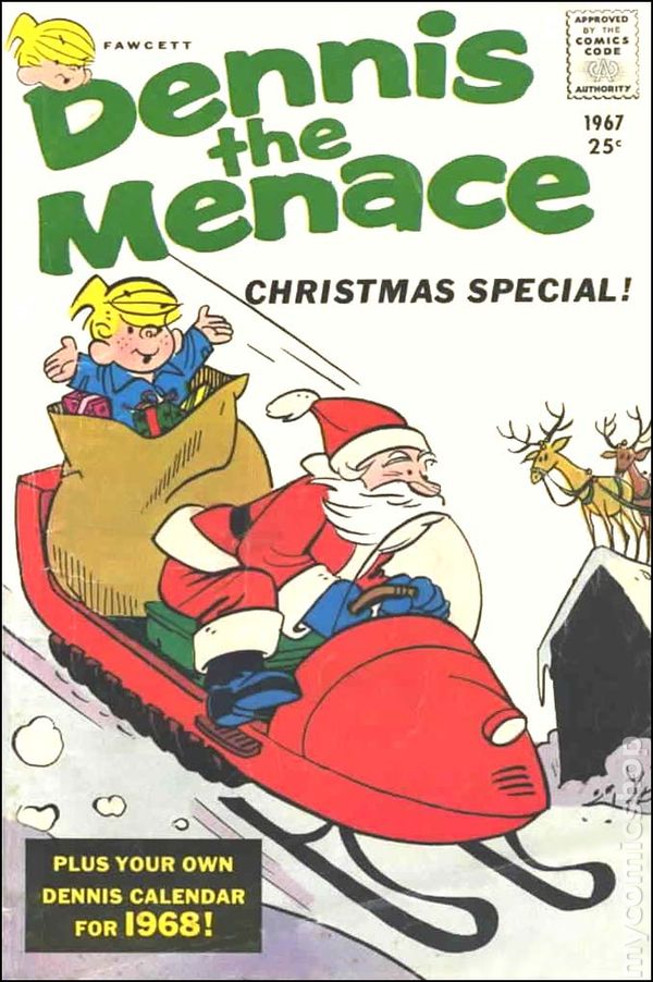 Dennis The Menace Christmas Special 1967 Giants Comic Books