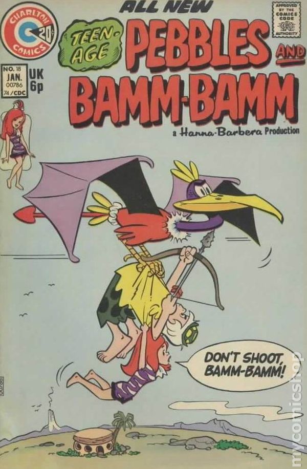 Pebbles And Bamm Bamm 1972 Charlton Comic Books