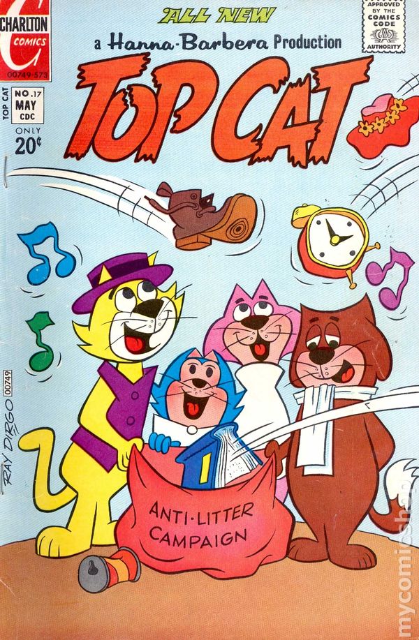 Top Cat 1970 Charlton Comic Books