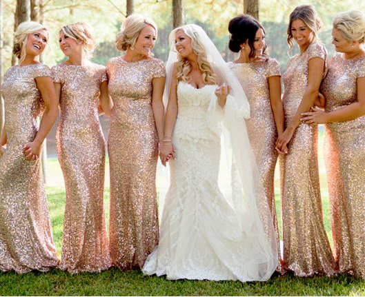 Long Champagne Bridesmaid Dresses Sparkle Bridesmaid Dress Glittery