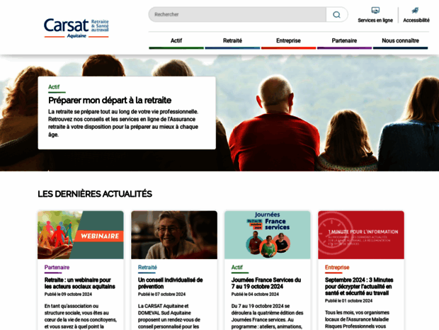 Bienvenue Au Carsat Aquitainefr Page Carsat Aquitaine Votre Caisse