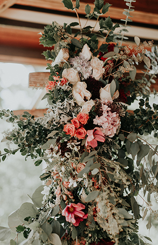 Moody Mauve Wedding With Copper Details Inspired By This