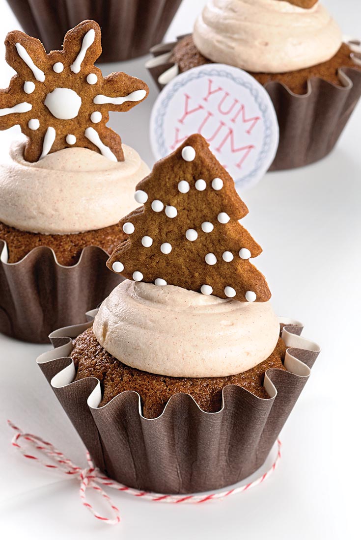 Gingerbread Cupcakes With Cinnamon Cream Cheese Frosting Recipe King